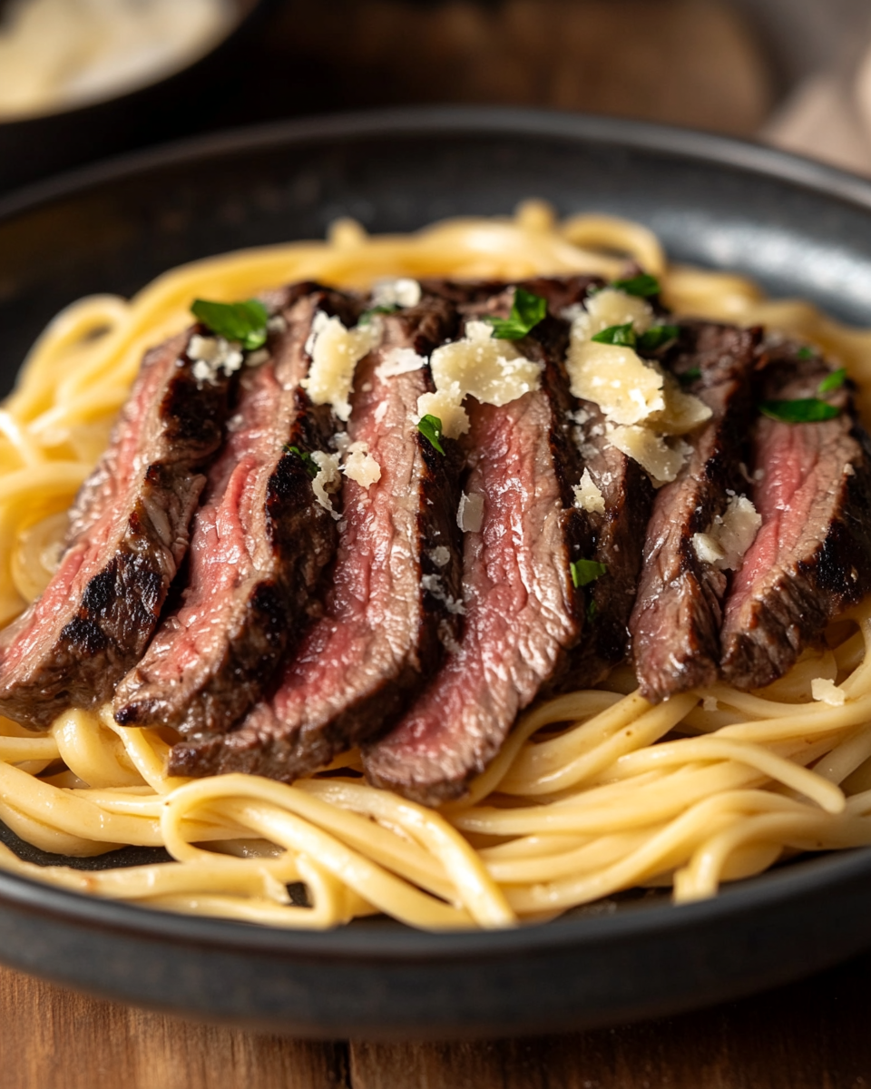 Garlic Butter Steak Lightning Noodles - CookingFlash