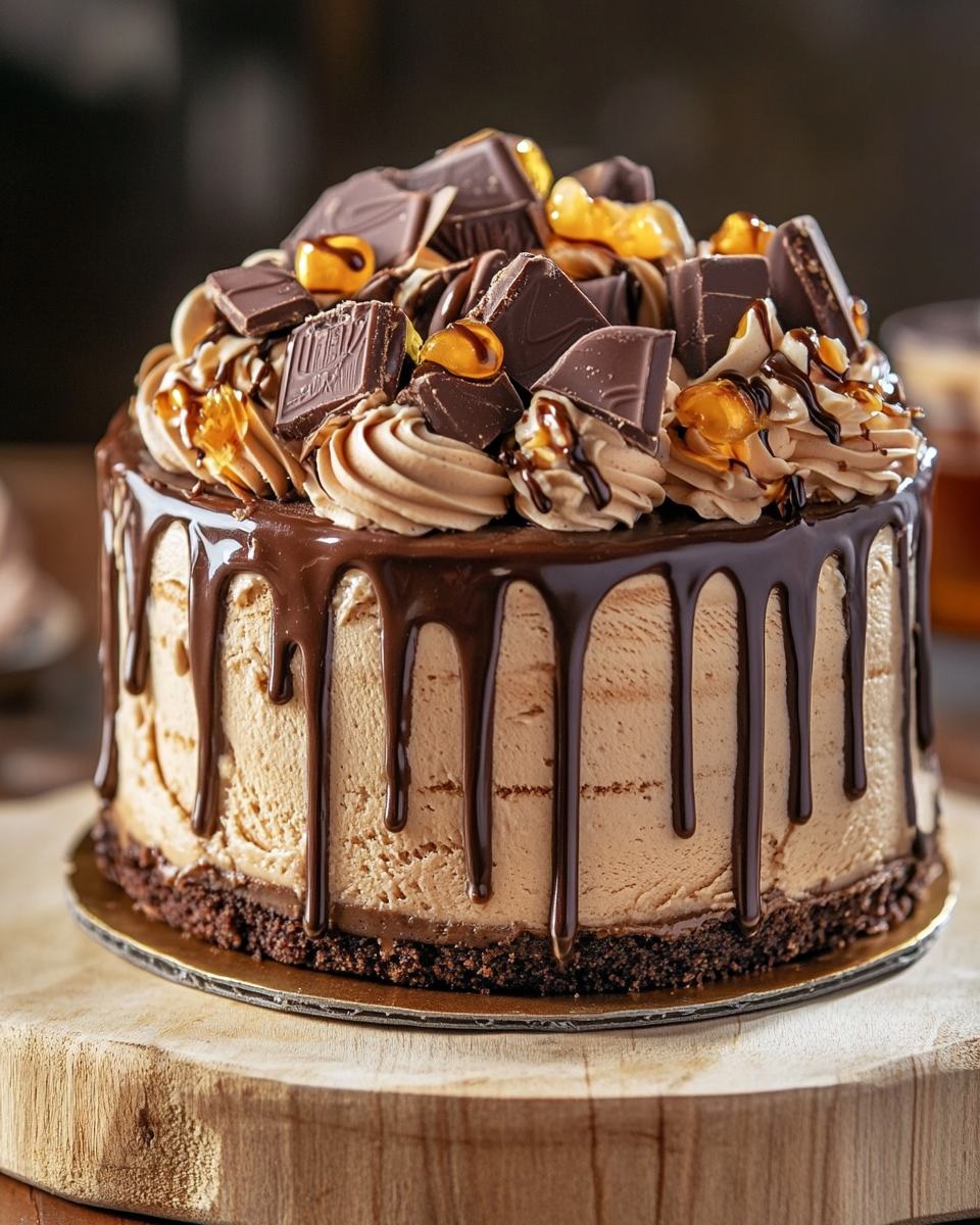 Reese's Overload Ice Cream Sundae Cake - CookingFlash