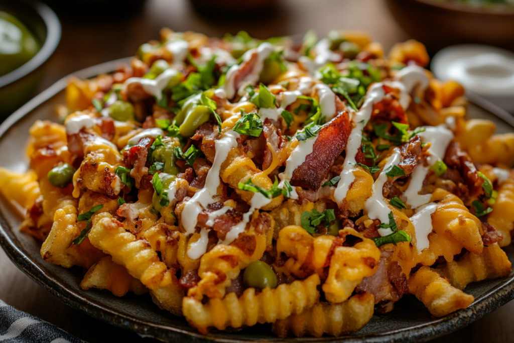 Home - Dinner - Ultimate Cheesy Loaded Fries