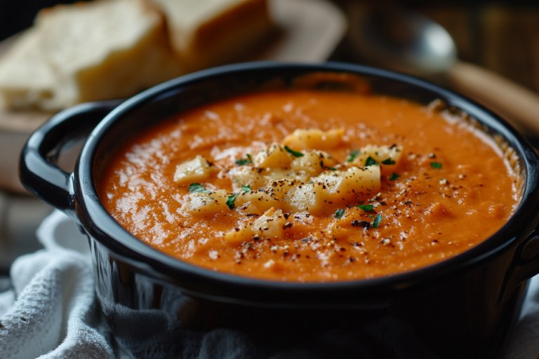 Creamy Chunky Tomato Soup - CookingFlash