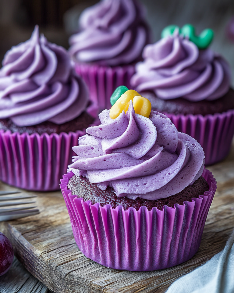 Grape Crush Cupcakes - CookingFlash