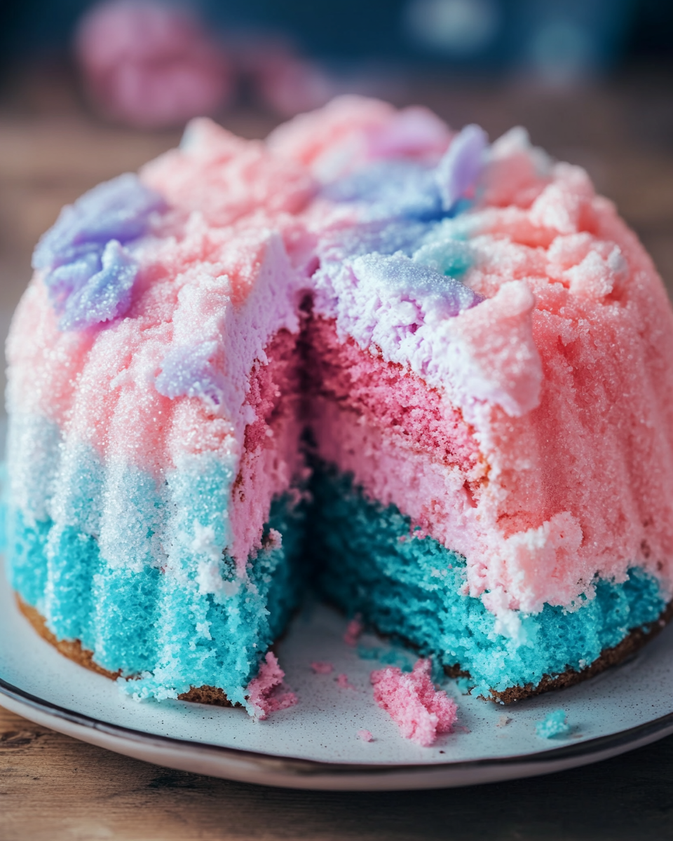 Cotton Candy Cake - CookingFlash
