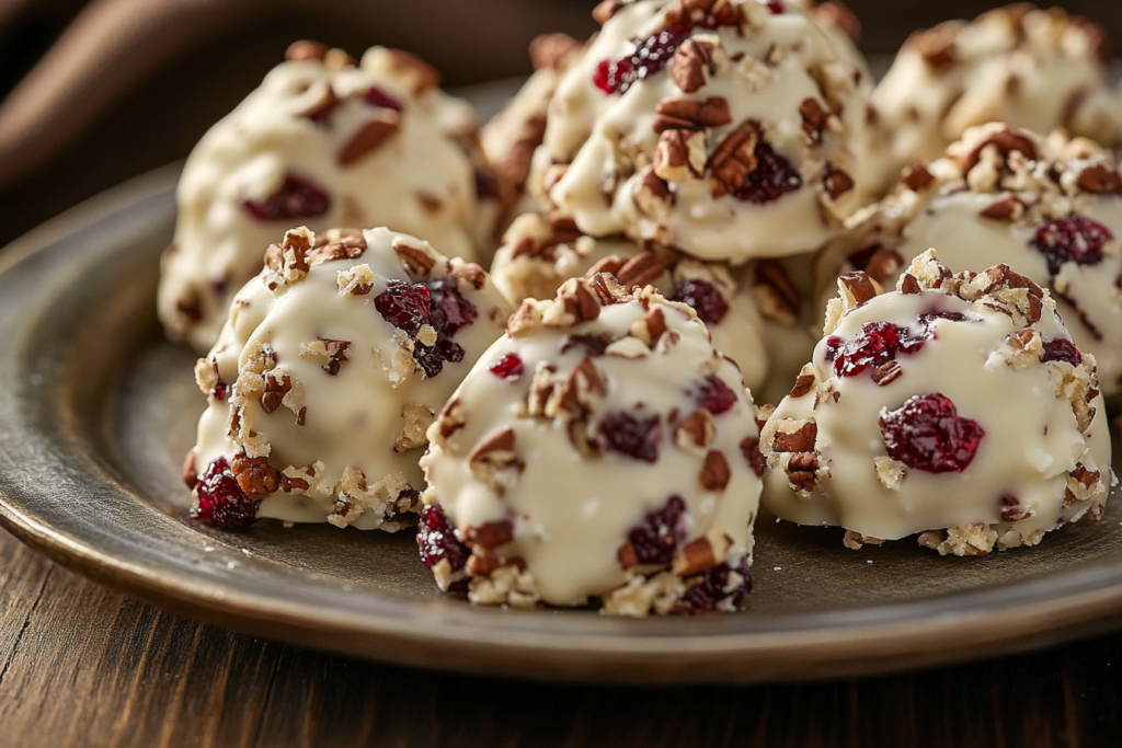 White Chocolate Cranberry Pecan Clusters - CookingFlash