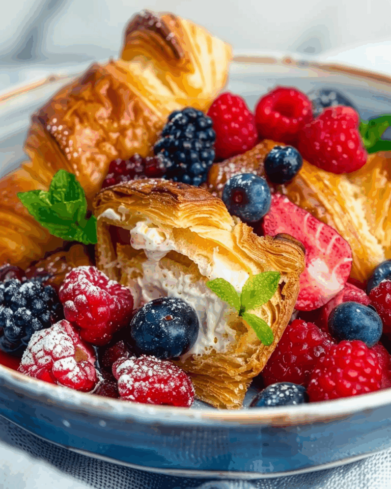 Berry Croissant Bake - CookingFlash