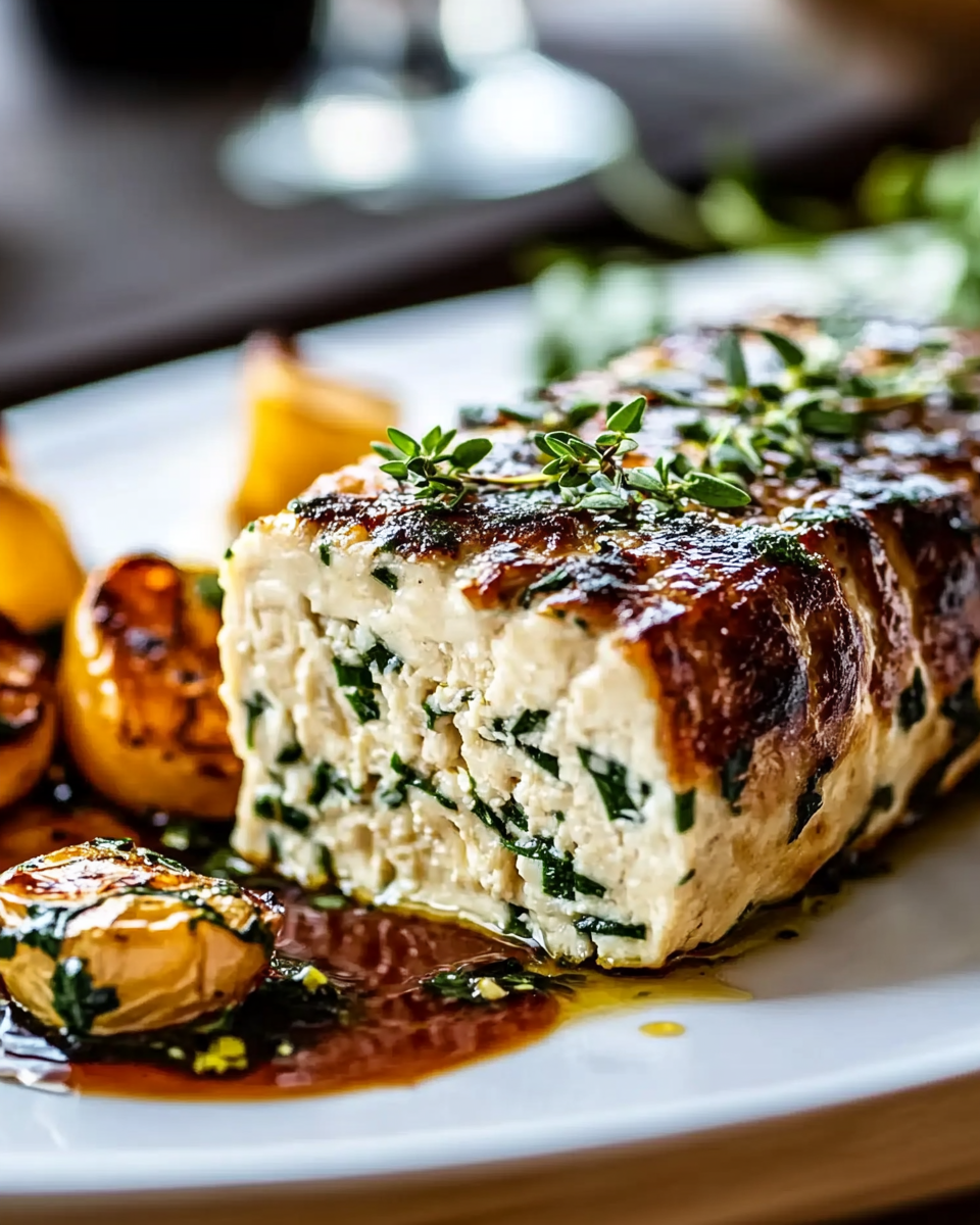 Garlic Herb Cheese Log - CookingFlash