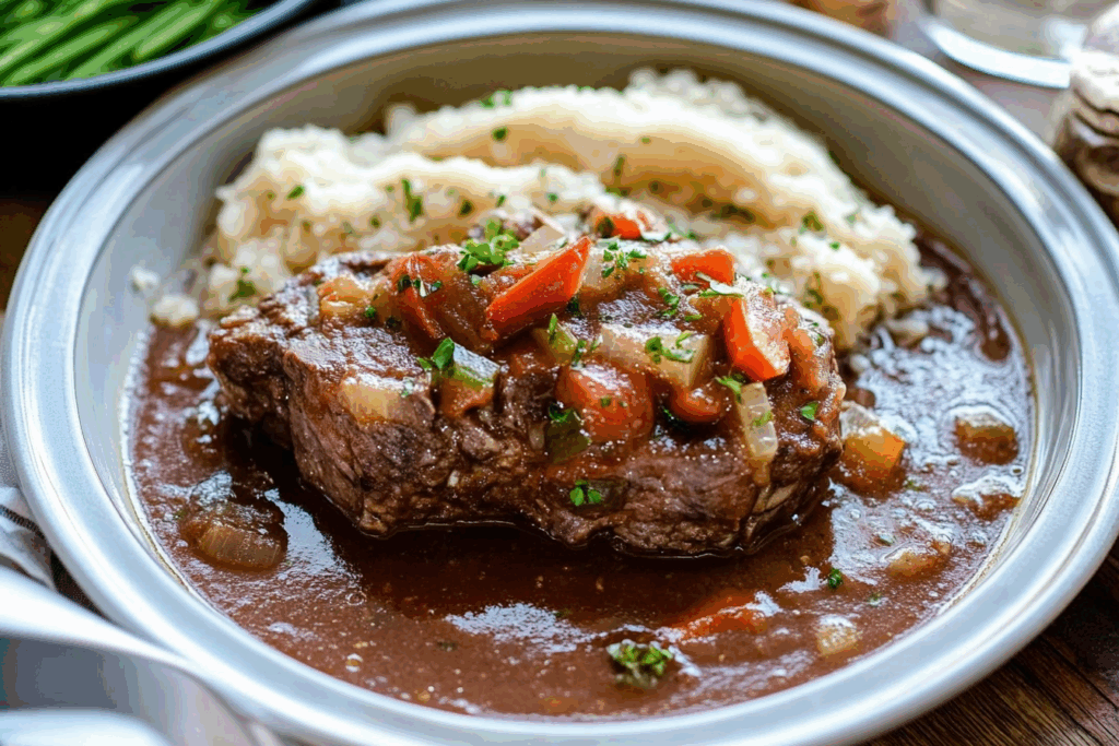 Effortless Slow Cooker Swiss Steak for Tender Comfort