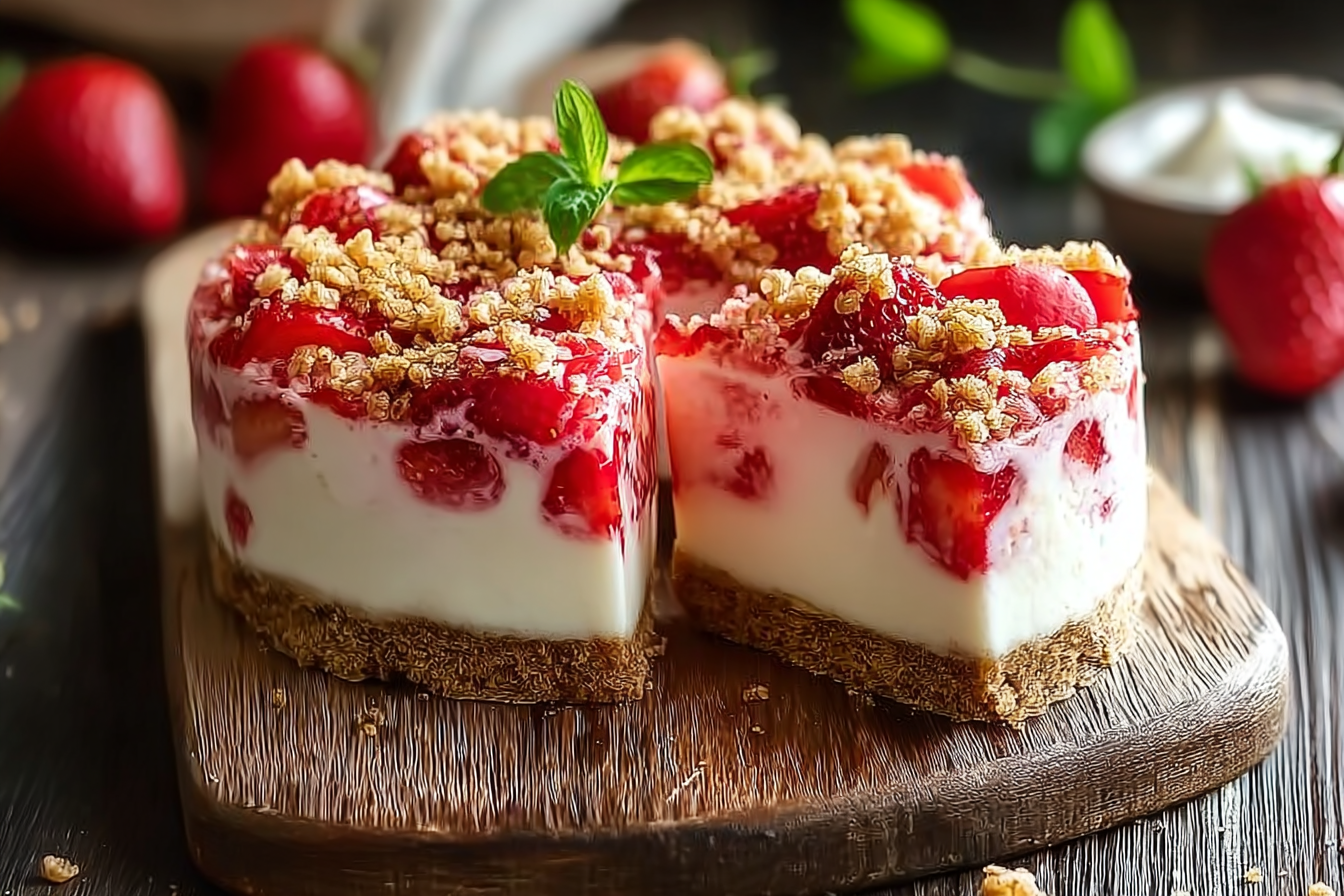 Strawberry Crunch Cheesecake Chunks – The Best Recipe Ever