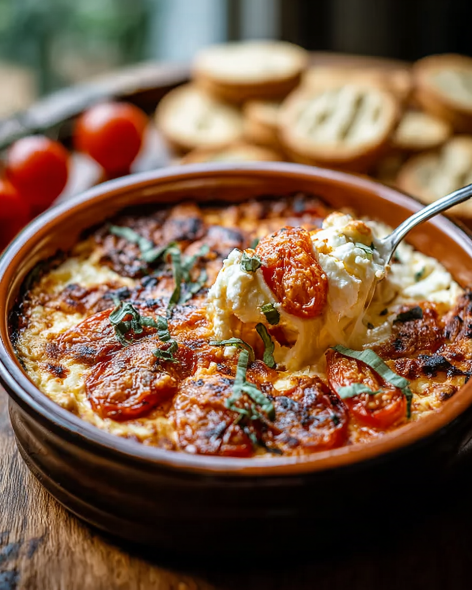 Fire Roasted Tomato Goat Cheese Dip - CookingFlash