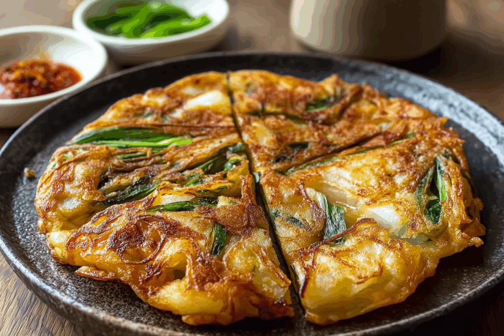 Crispy Korean Spring Onion Pancake (Pajeon) - CookingFlash