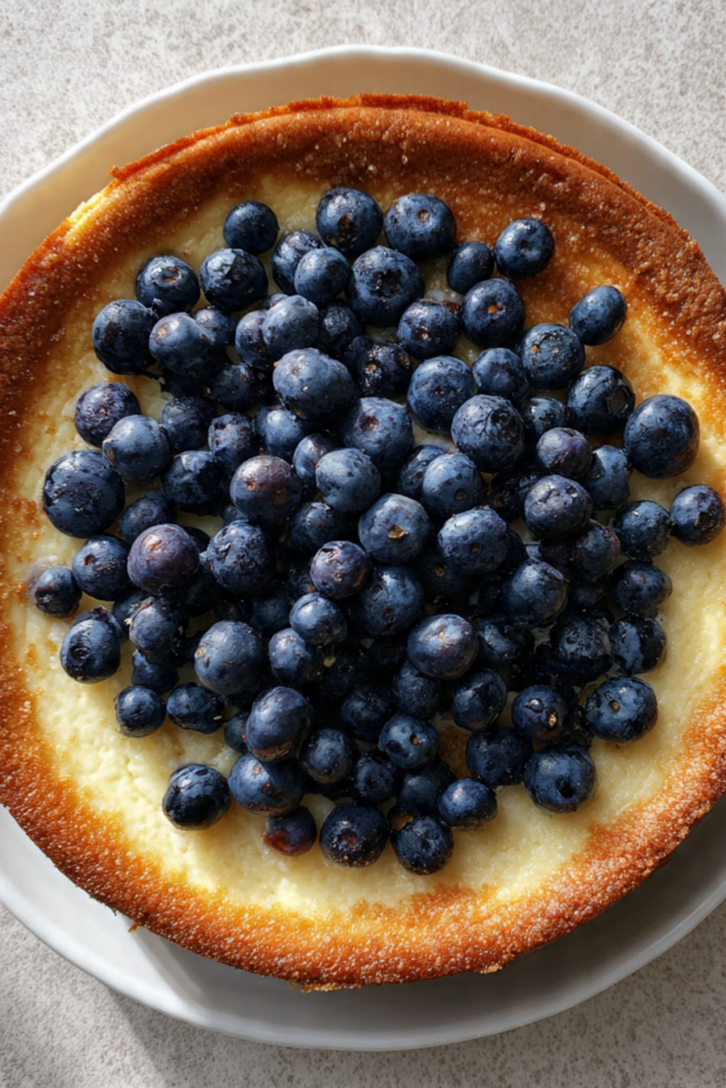 St. Louis–Style Cheesecake with Blueberries - CookingFlash